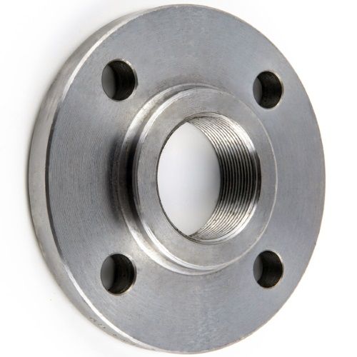 BS EN 1092-1 Black Forged Mild Steel Raised Face Threaded Flange (PN16)