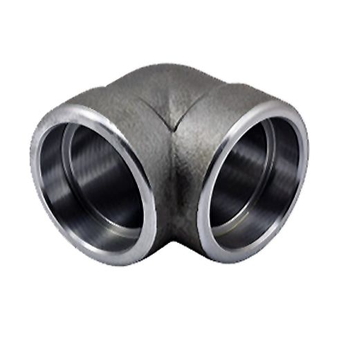 Socket Weld Black Carbon Steel 90 Degree Elbow (3000lb) - ValvesTubesFittings